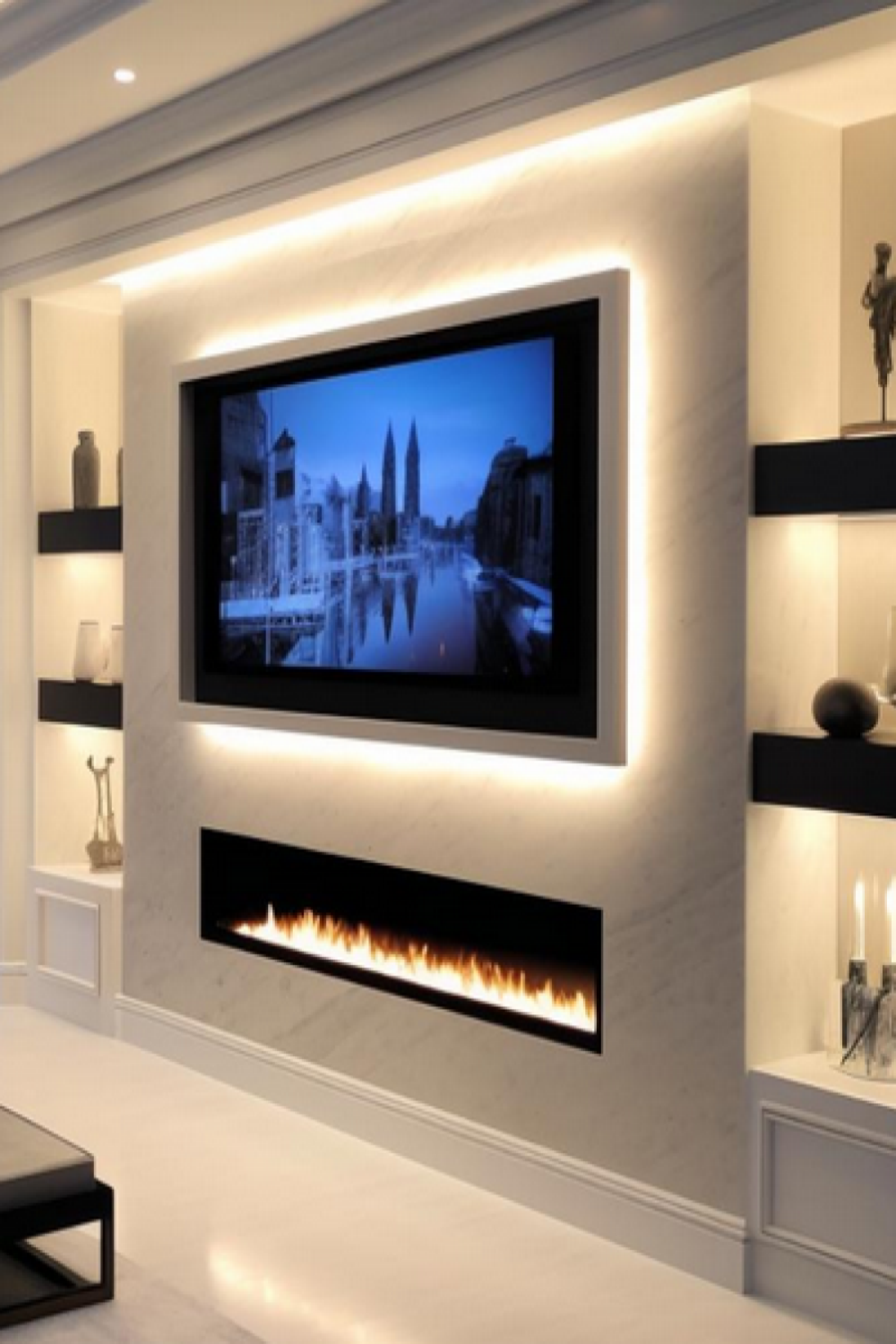 Vivid Single Side Fireplace | Electric Fireplace Intimate Glow ...