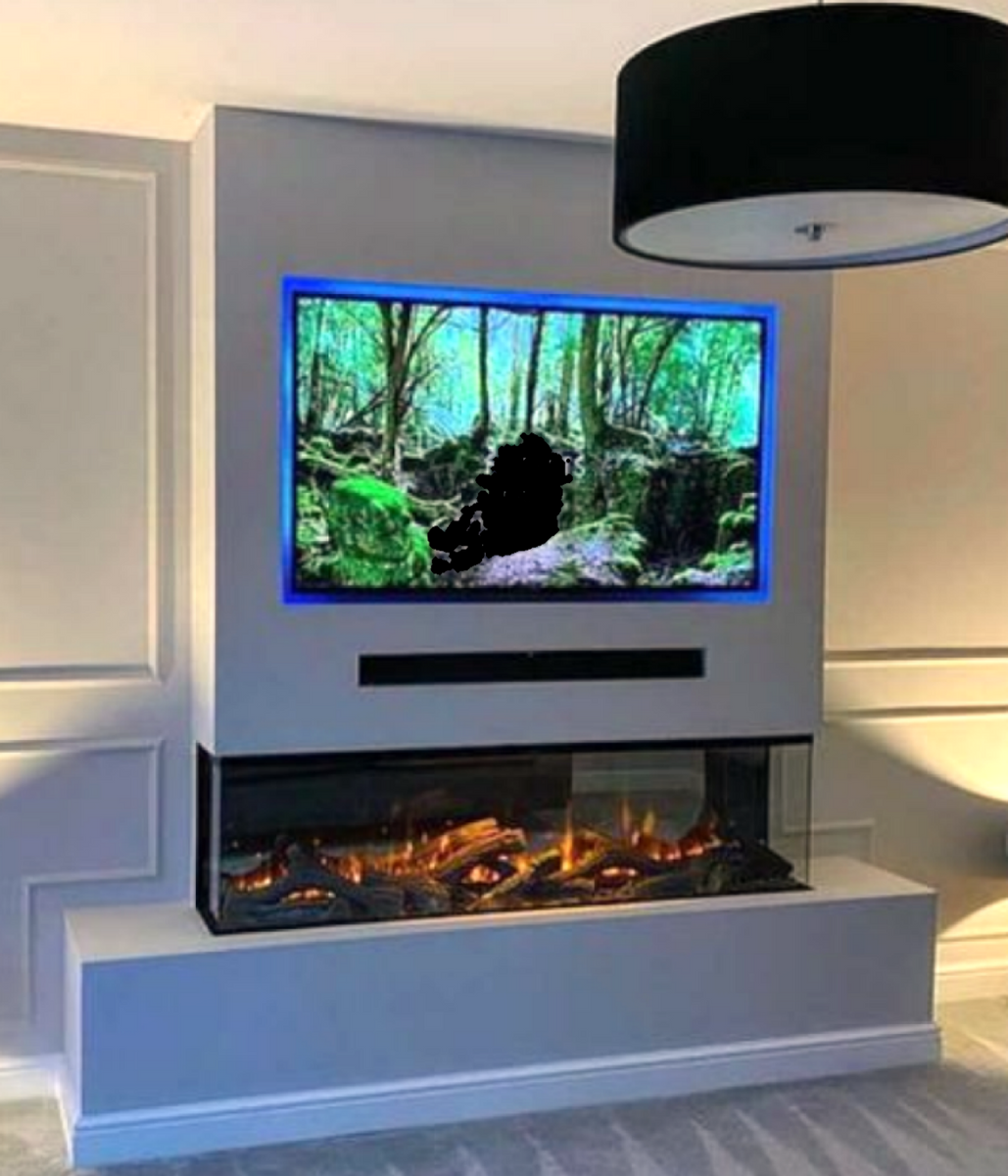 Mood Setting 60" 3-Sided Electric Fireplace – LEDHomeDecors.com