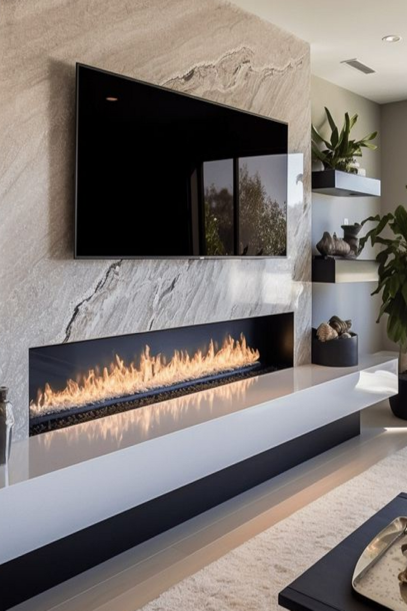 High Quality 72 Inch Recessed Smart Electric Fireplace – LEDHomeDecors.com