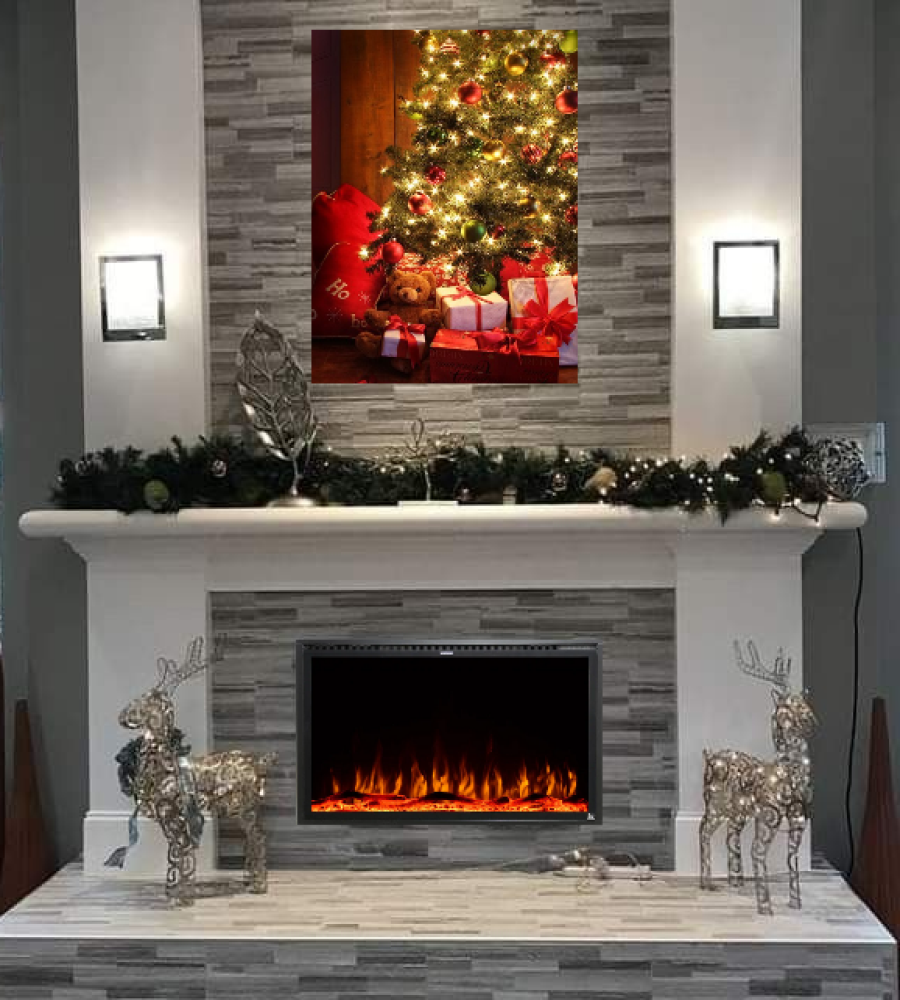 40" Electric Fireplace - Adjustable Heat Settings – LEDHomeDecors.com