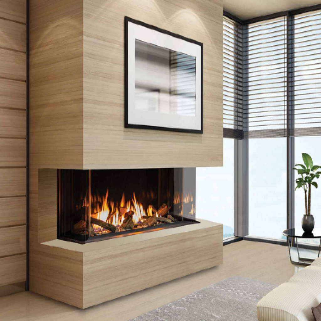 60 Inch 3-Sided Electric Fireplace | Top-Quality Realistic LED flames ...