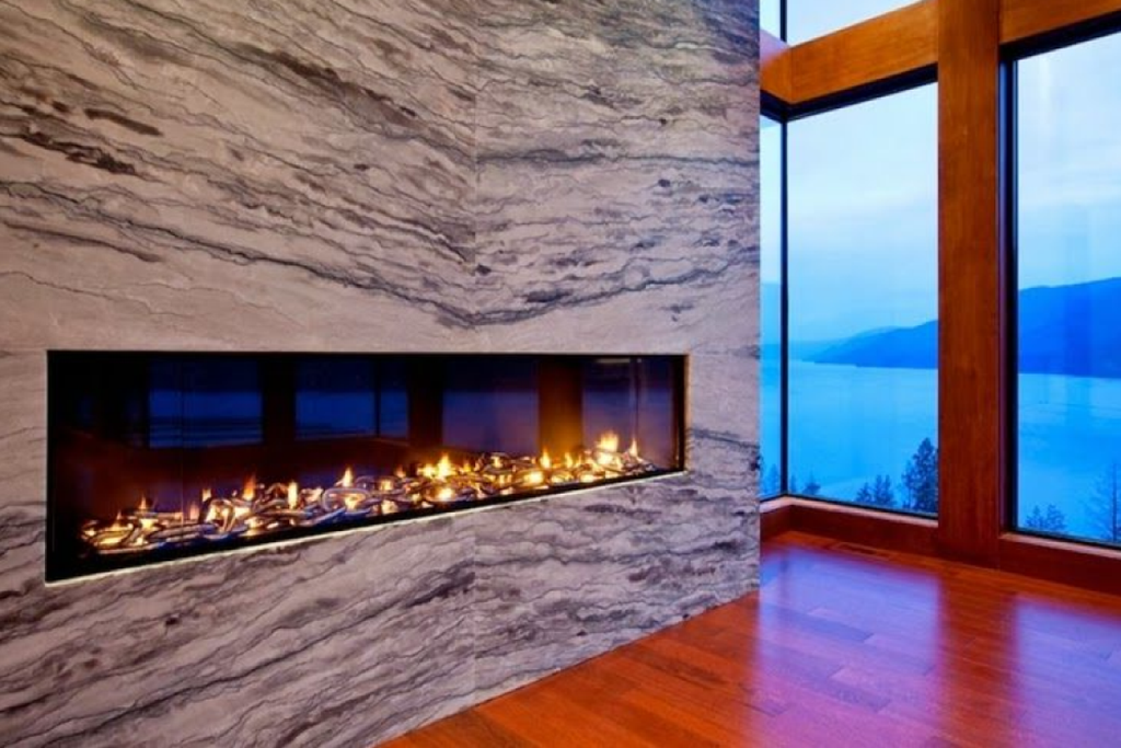 Smart 100 inch Electric Fireplace: Operates Without Heat For Ambiance ...