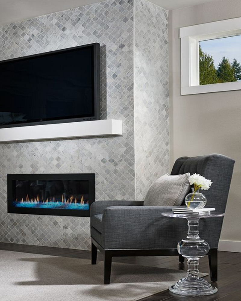 Elegant Ebony Electric Fireplace | Eco-Friendly Fireplace Decor ...