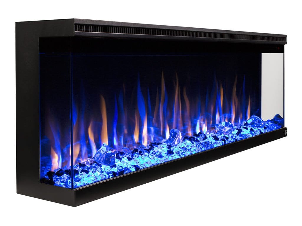 60"Electric Fireplace Radiance | 60"3 side Fireplace Magnificent Glow ...